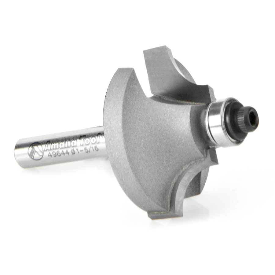 49644 Carbide Tipped Bead Stile Cutter 3/8 Radius x 1-5/16 Dia x 5/8 x ...