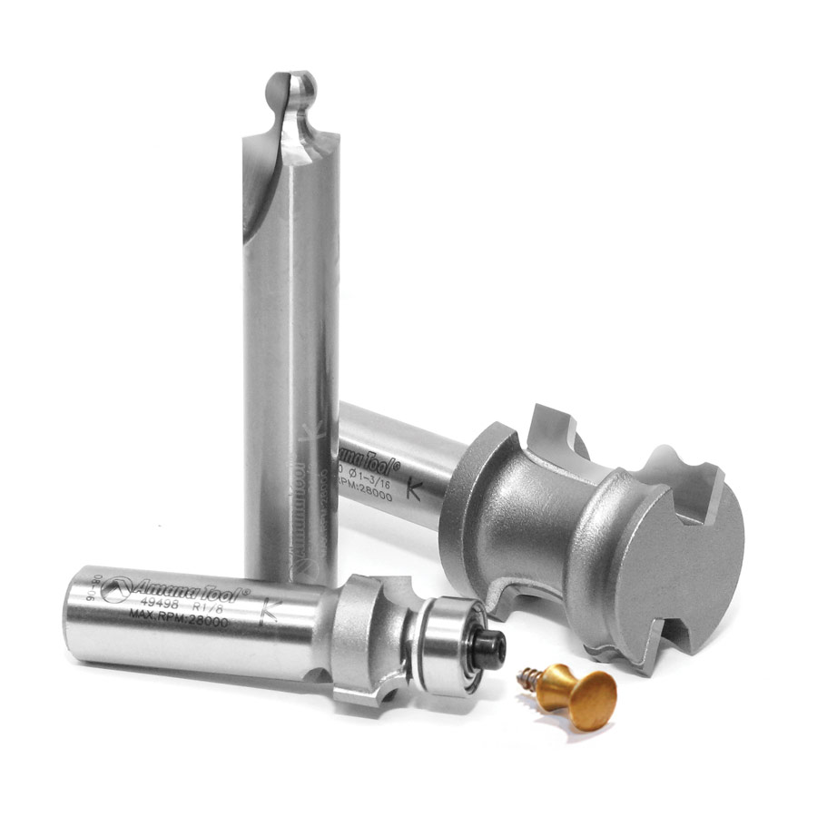 54314 3-Piece Carbide Tipped Tambour Door / Appliance Garage Door 1/2 ...