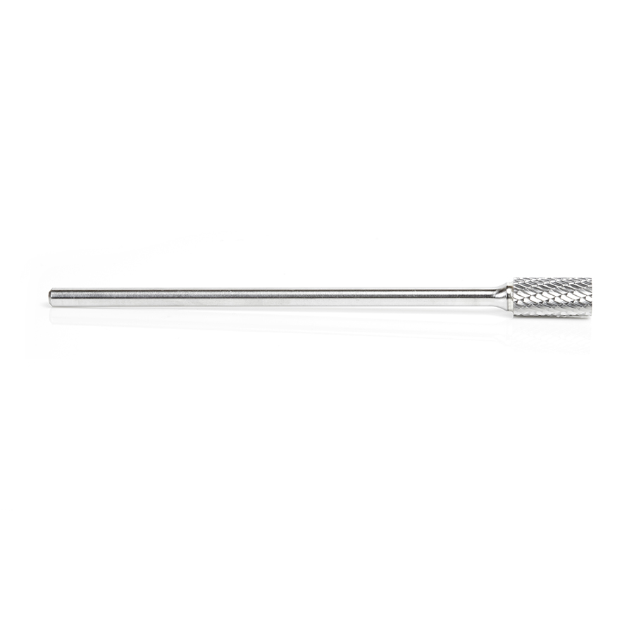 BURS-102 Solid Carbide Cylindrical Shape with No End Cut 3/8 Dia x 3/4 ...