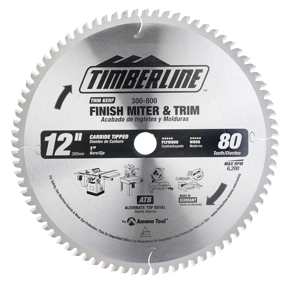 300-800 Carbide Tipped Finishing Blade For Miter Saw/Stationary Table ...