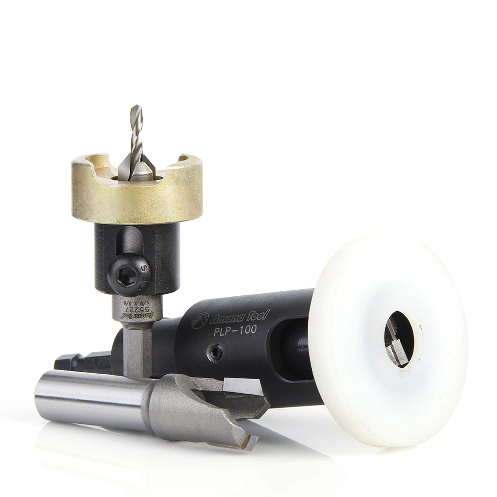 AMS-626 3-Pc Adjustable Depth-Stop No-Mar Countersink, Plug Planer and ...