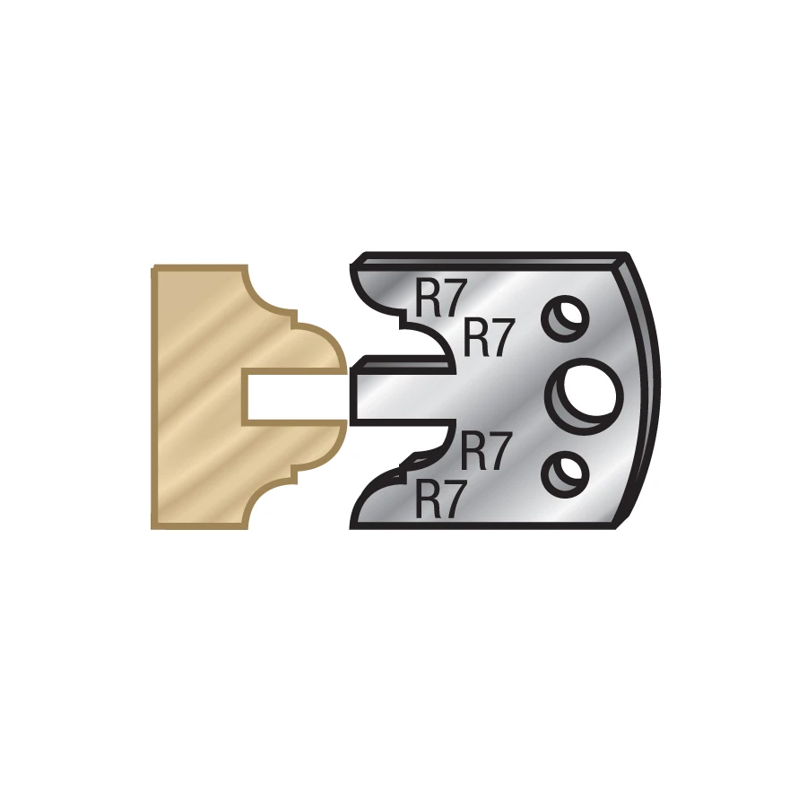 64F098 Pair of 40mm Steel Knives for Profile Pro Inserts: Insert Shaper ...