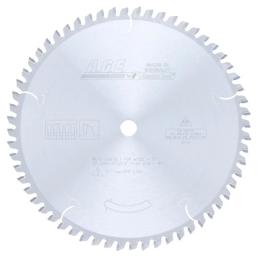 MD10-606TB Carbide Tipped Thin Kerf Sliding Compound Miter & Radial Arm ...