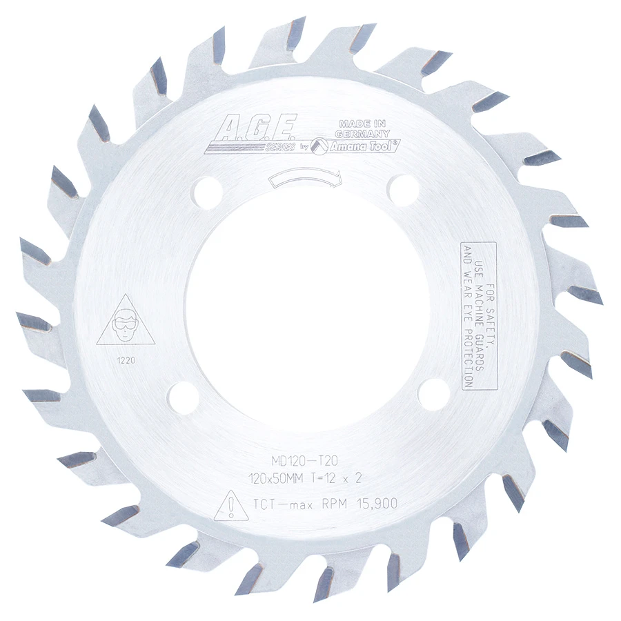 MD120-T20 Carbide Tipped Adjustable Type Scoring 120mm Dia x 24T ATB 12 ...